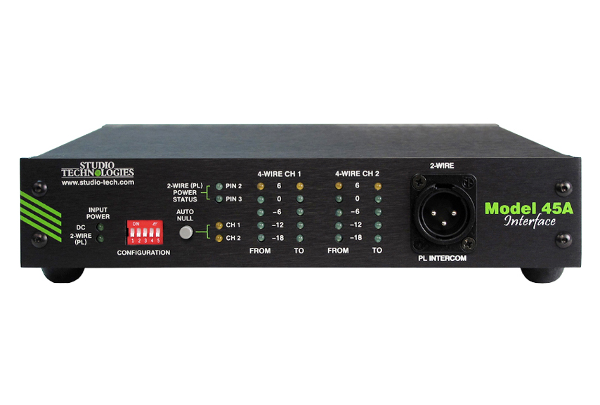 Studio Technologies Model 45A Intercom Interface | Talamas | Digital Cinema | Audio ...